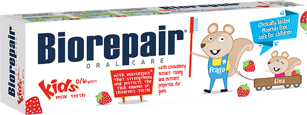 Biorepair - Toothpaste Kids 0/6 age with strawberry extract