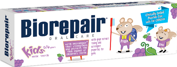 Biorepair - Toothpaste Kids 0/6 age with grape extract