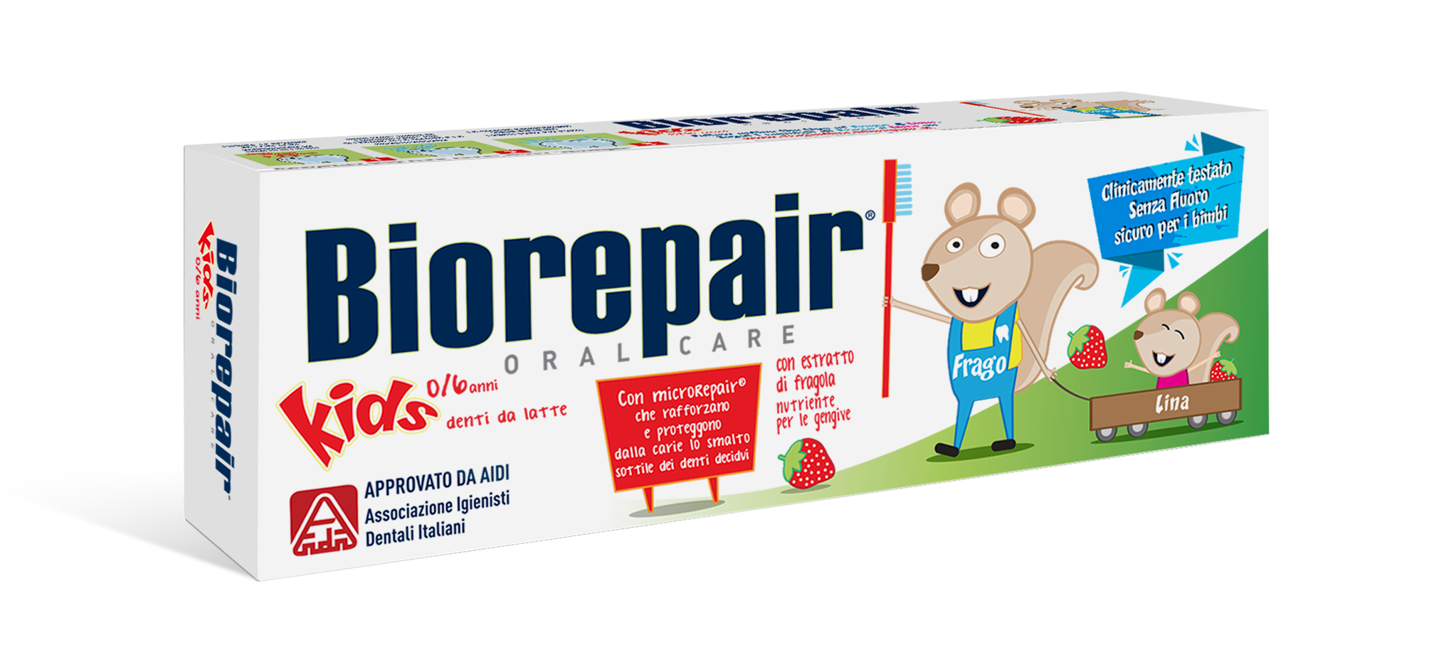 Biorepair - Dentifricio Kids 0-6 anni, ricco di principi attivi e privo ...